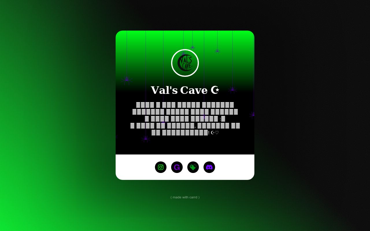 𝐕𝐚𝐥'𝐬 𝐂𝐚𝐯𝐞 ☪︎